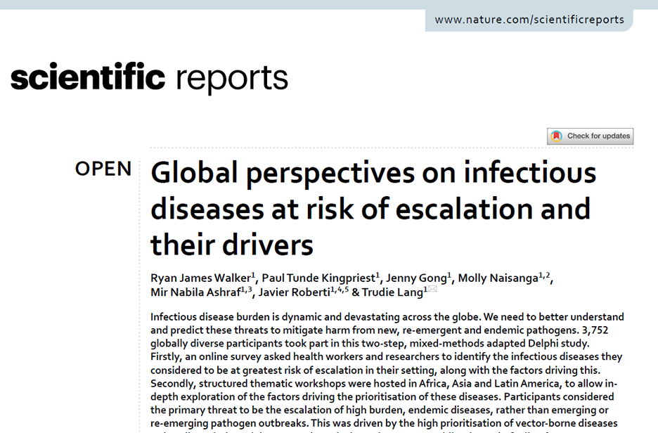 Reflexiones sobre las enfermedades infecciosas con riesgo de ...